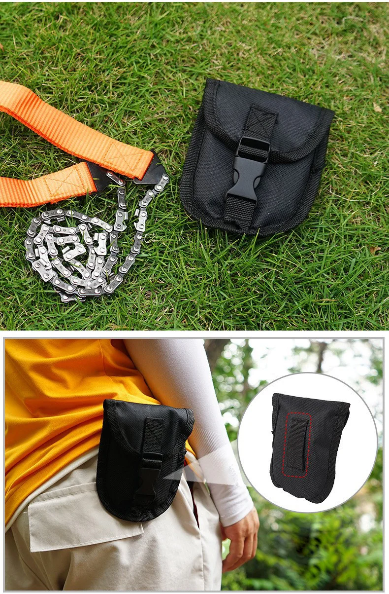 Hand Pocket Steel Chain Saw Wire Saw Outdoor Pocket Backpacking Saw 24 ...
