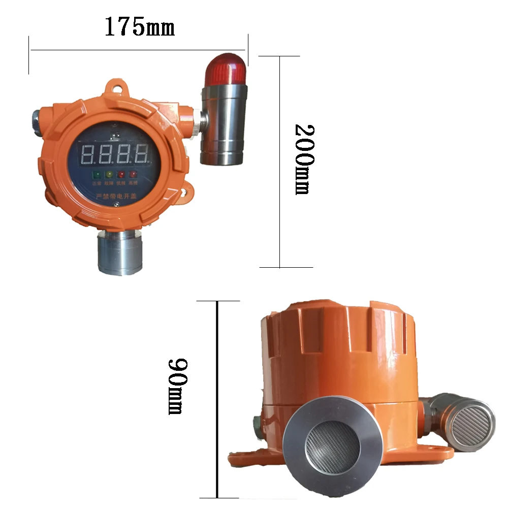 Industrial Grade Wifi Multi-gas Detection Alarm | Wired Security Alarm ...