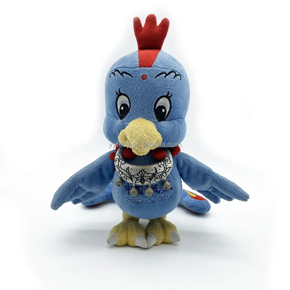 China Custom Soft Plush Blue Bird Toys Mascot Stuffed Bird Soft Plush ...