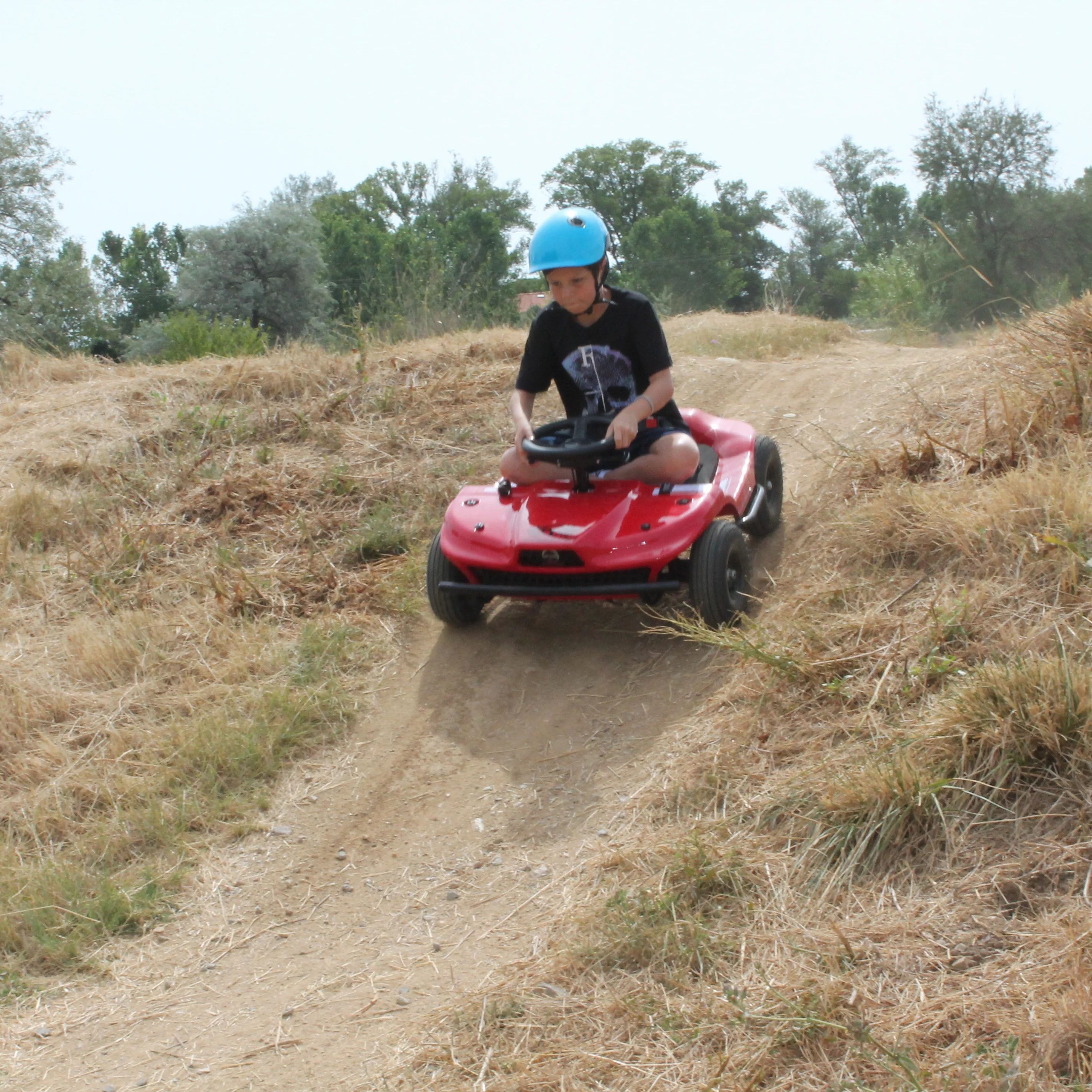 OVERJUMP 500W Electric Go-Kart for Kids - Fun & Safe Ride
