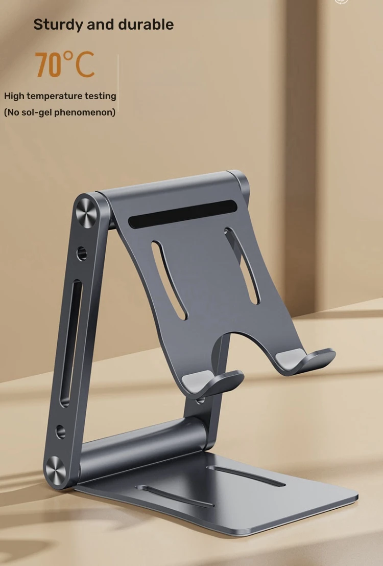 Adjustable Height Aluminum Alloy Metal Support Telephone Stand Mobile ...