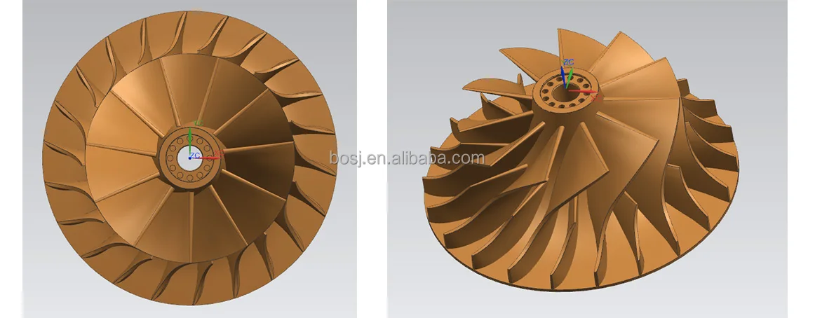 GT15-25 Turbocharger Billet Compressor Wheel Impeller 702549-0019/ ...