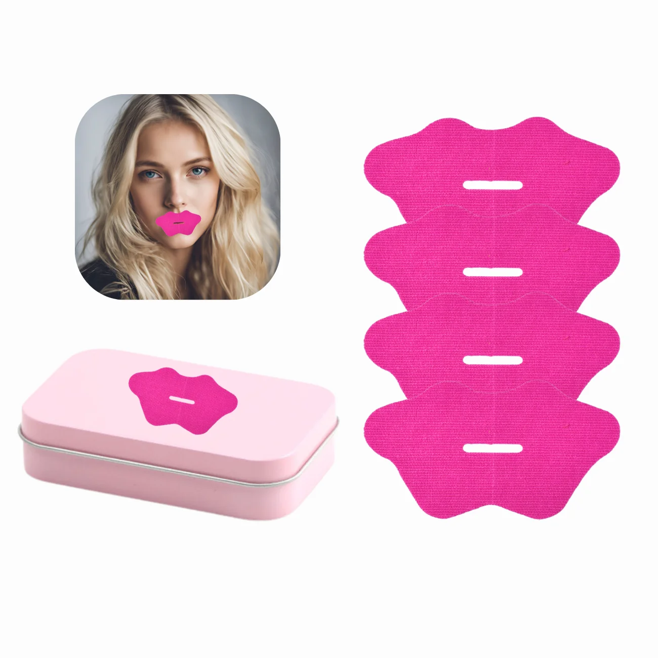 Anthrive Custom Printed Bag Lip Shape Sleep Women Better Sleep Breath ...