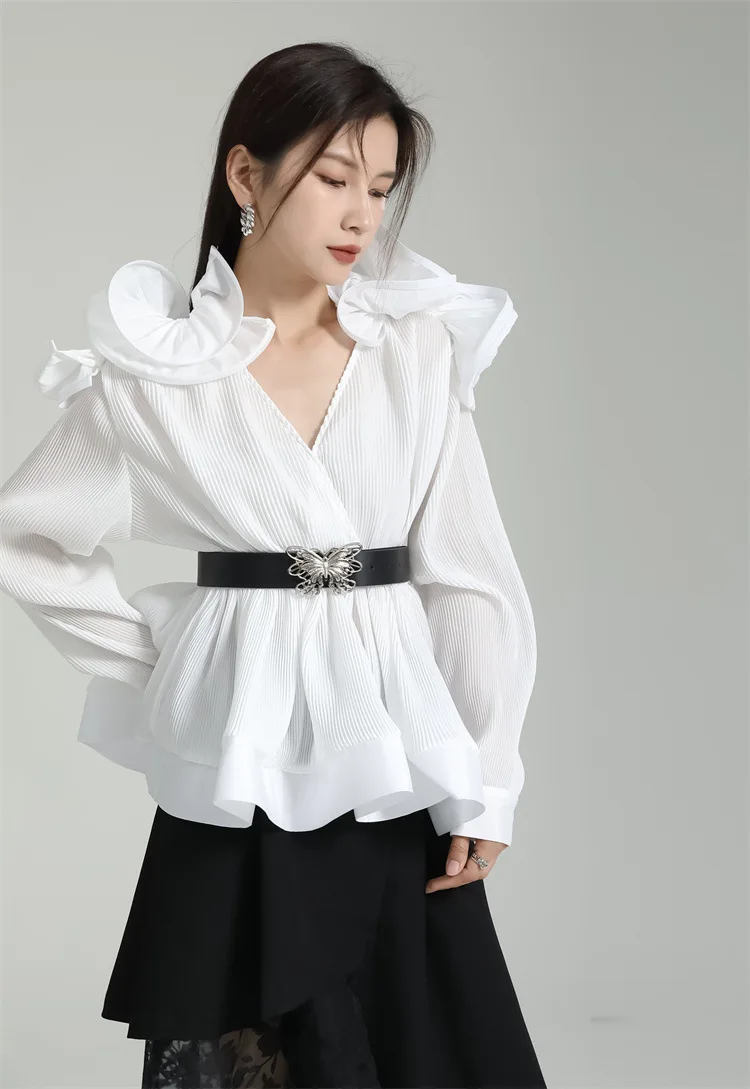 Fashionable Plus Size Women's Blouses Shirts Elegant Office Party Cute ...