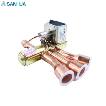 Sanhua 4-way Valve Coil Brass For Air Conditioner 4 Way Reversing Valve ...