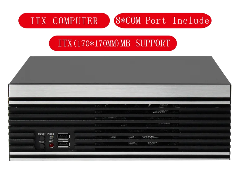 OEM Mini ITX Case - Cheap Mini PC Station with 8 COM Ports