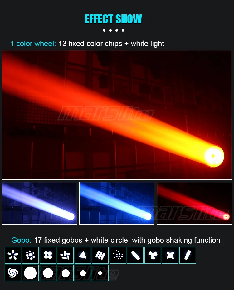 Marslite IP66 Rotating Outdoor Sky Beam Search Light 480W