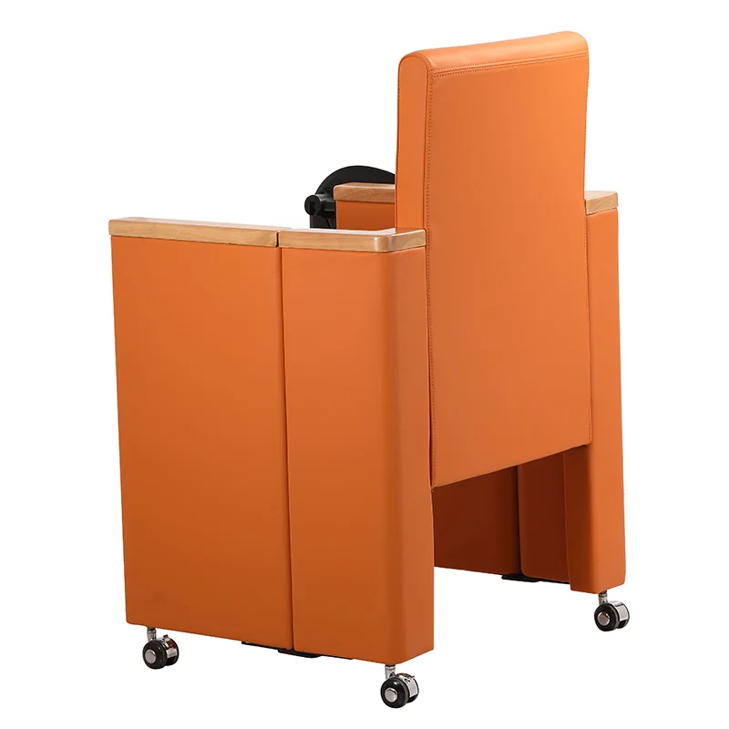 Foldable School Training Chair Leather High End Lecture Hall Seating ...