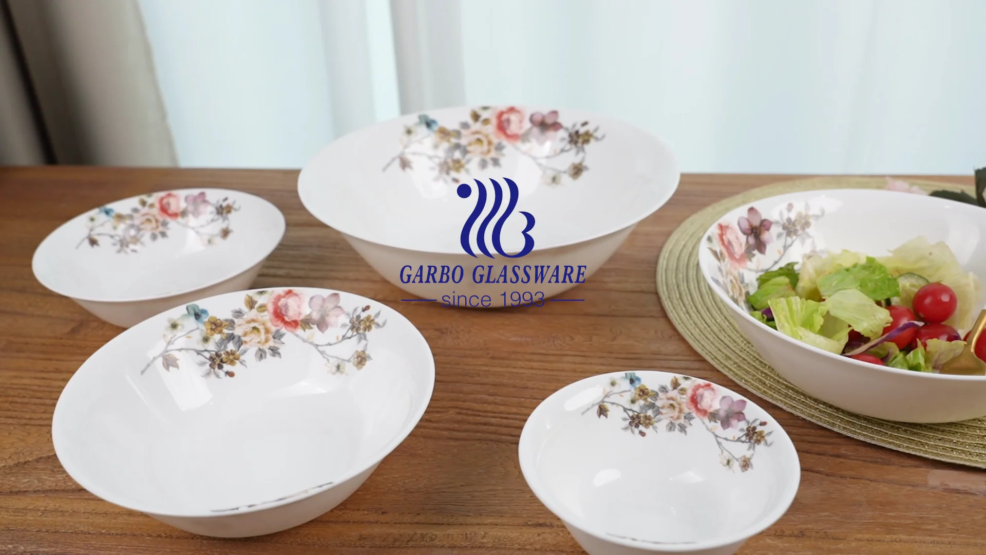 Clear Jade Opal Glass Dinner Set With Gold Rim Luxury Dinner Tableware ...