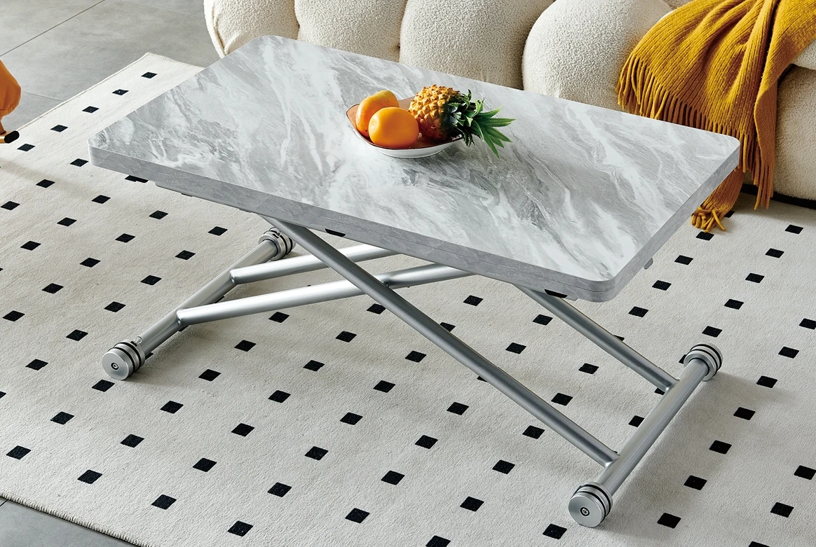 Height Adjustable Dining Table Living Room Coffee Table Morden Foldable ...