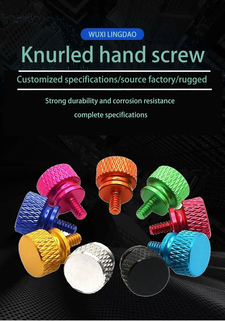 Chinese Fasteners Make Colored Screws Anodic Oxidation Aluminum Alloy ...