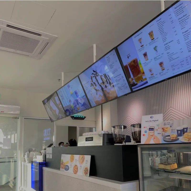 KFC Fast Food Cafe Menu Board Display Illuminated Led Menu Backlit ...