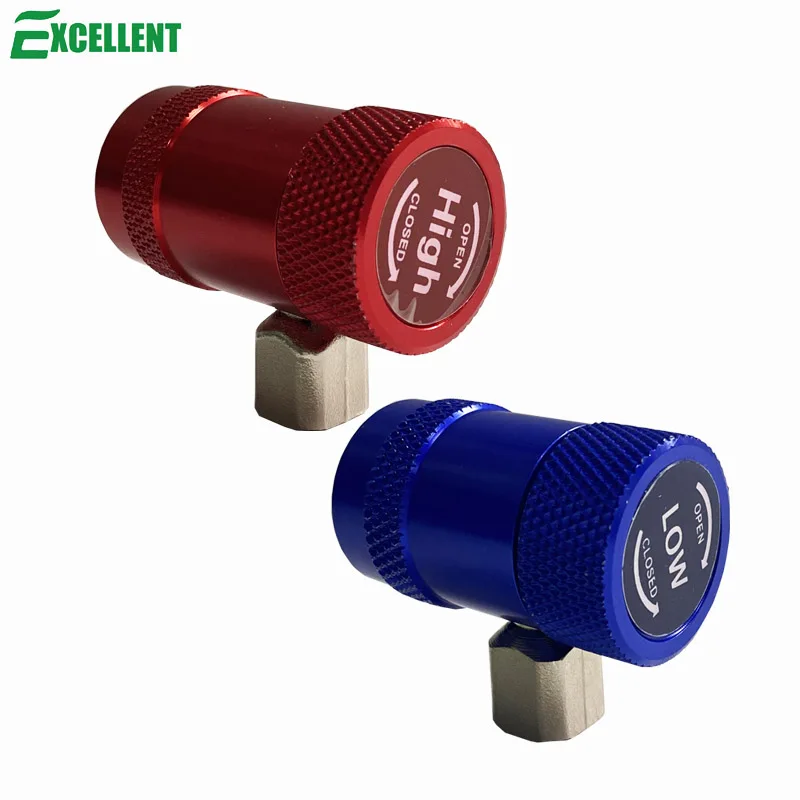 R1234fy Manifold Gauge Adapters Brass Quick Coupler For Ac High And Low ...