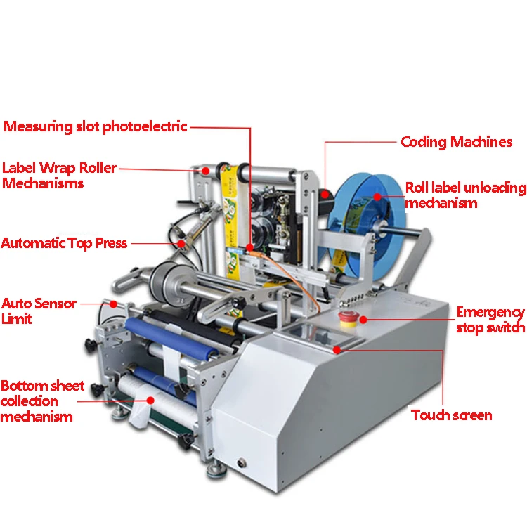 Former Labelling Machine For Round Bottles Semi-automatic Label Dispenser - Buy Labeling ...