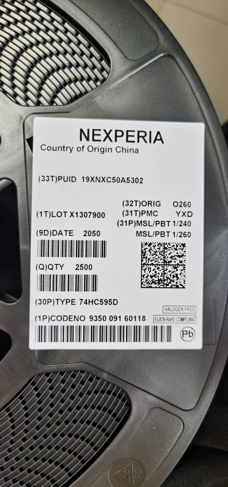 E-tag H74c595d Logic Shift Registers Seri Output Standar Untuk ...