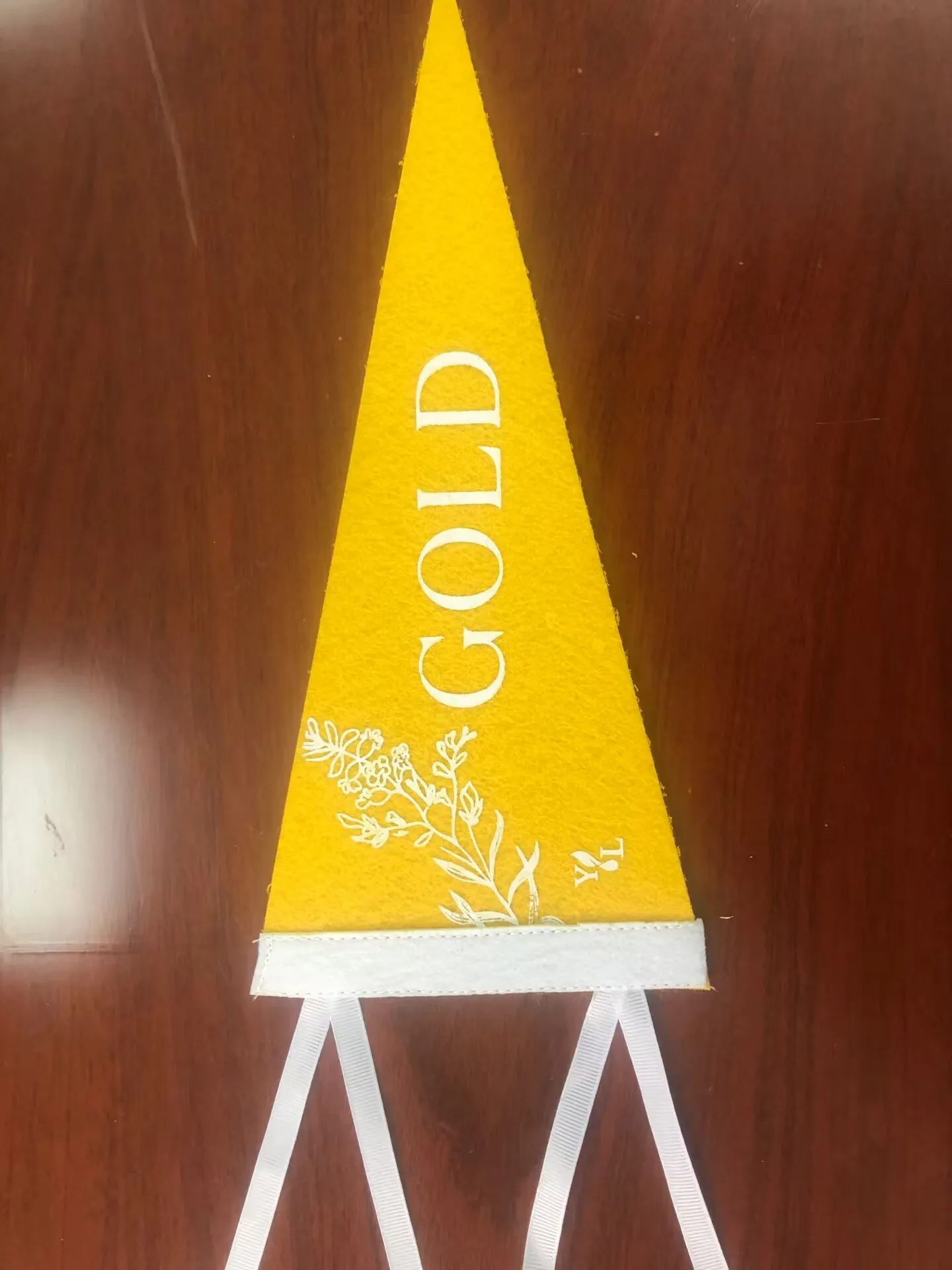 Custom Personalized Logo Name Text Triangle Felt Pennants Flag For ...