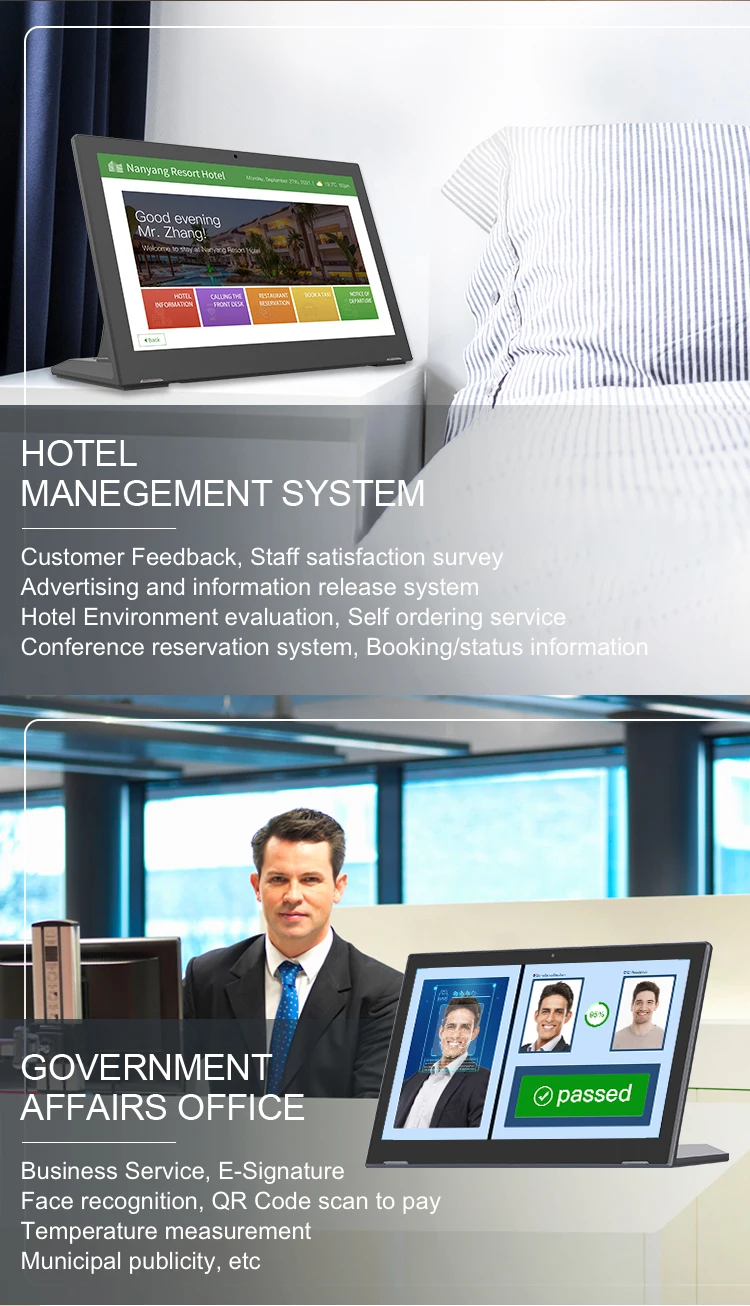 L Shape Portrait Touch Screen - Customer Feedback Evaluator