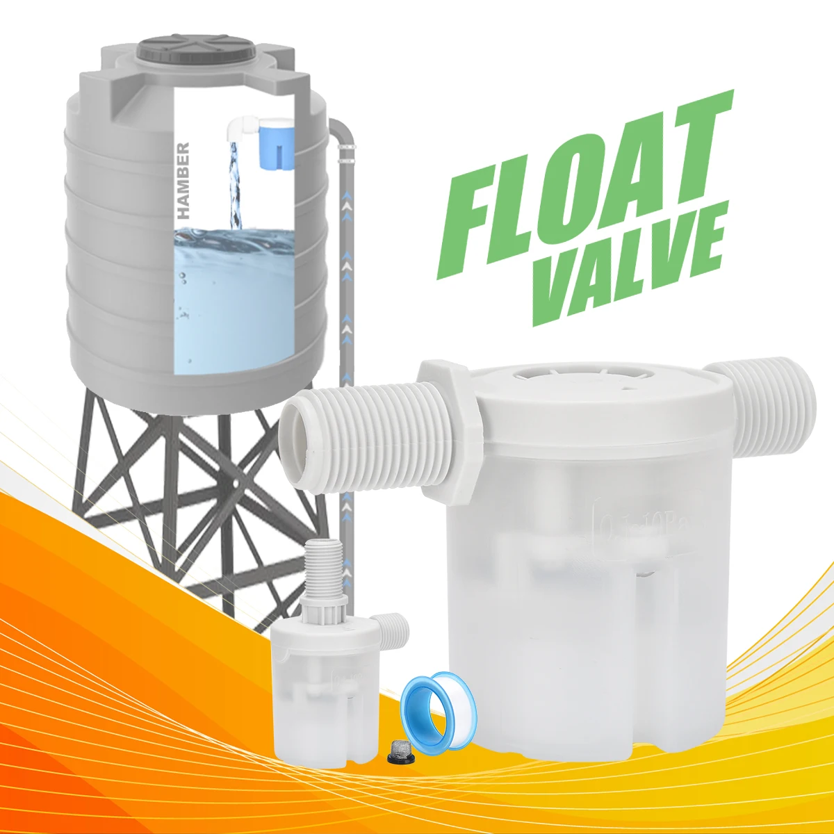 Automatic Mini Plastic Vertical Float Valve Water Level Control Valve ...