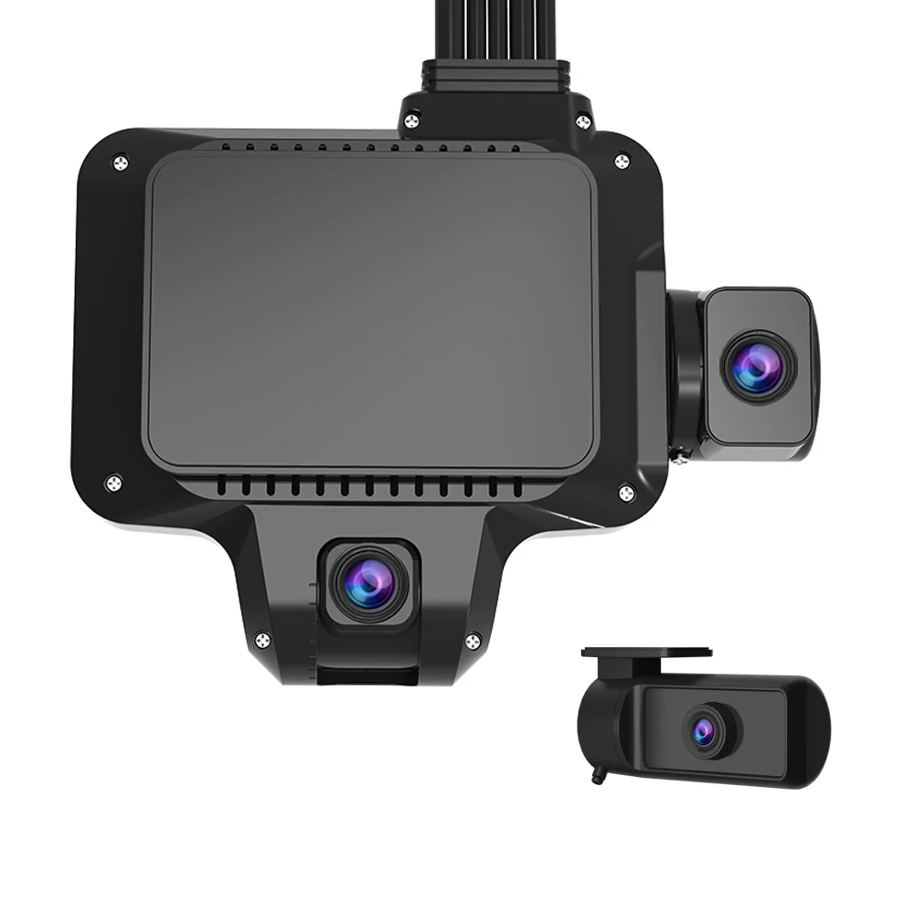 Jimiiot JC450 Dash Cam 4G DVR 3 Channel Car Camera Live Video GPS Event ...