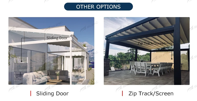 Modern Outdoor Motorized Awning PVC Pergola Retractable Awnings with ...