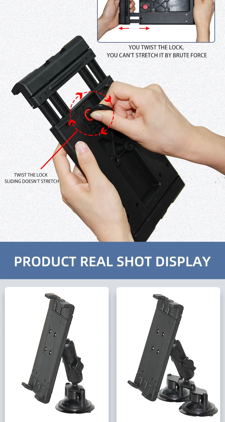 1 Inch Rail Bracket Mount for Universal Tablet Support