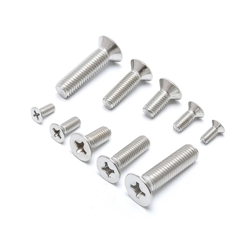 สแตนเลส Ss304 Iso 7046สกรูหัว Countersunk สกรูหัวแบนเครื่อง Countersunk ...