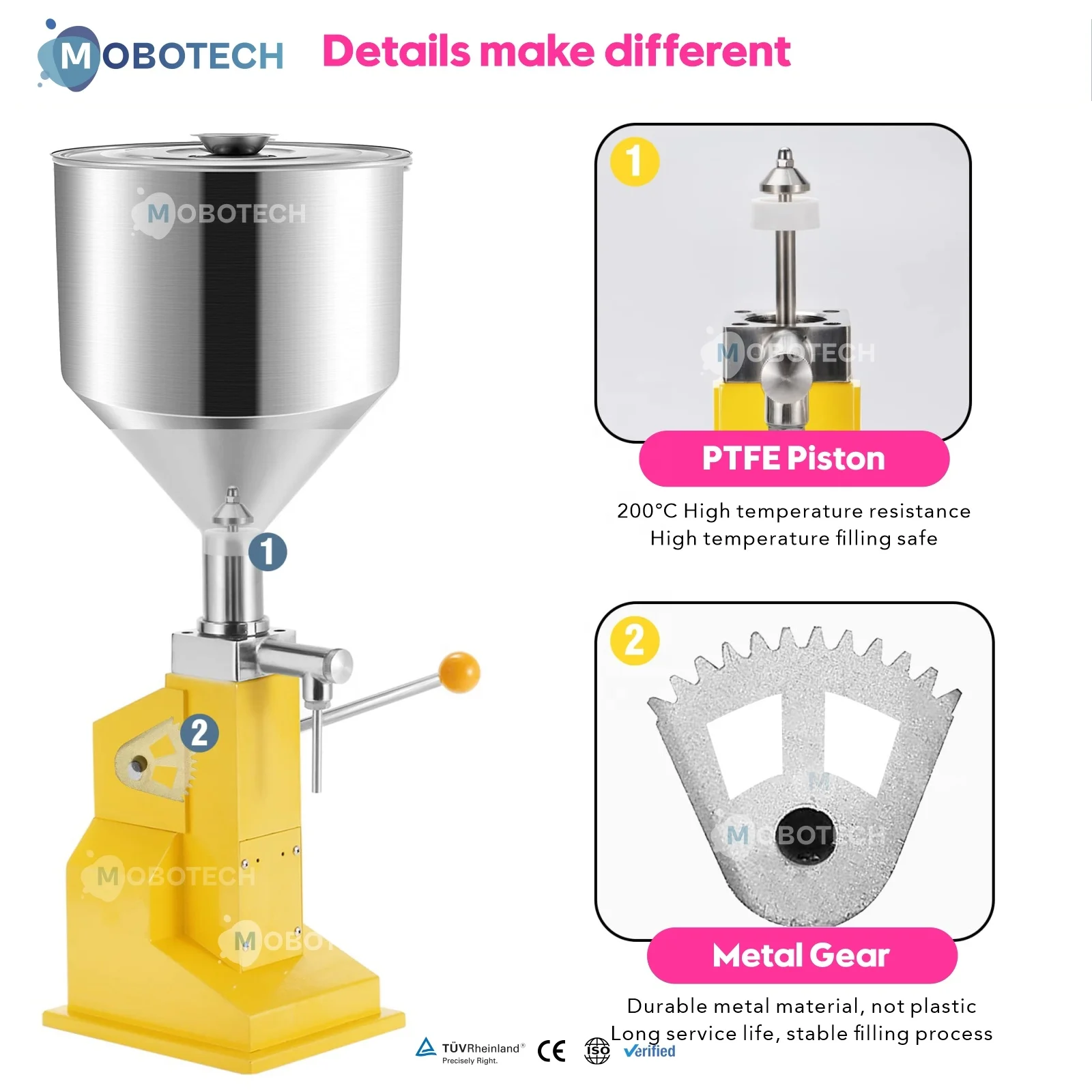 New Design Advanced A03 Manual Cream/Paste/Liquid Manual Filling ...