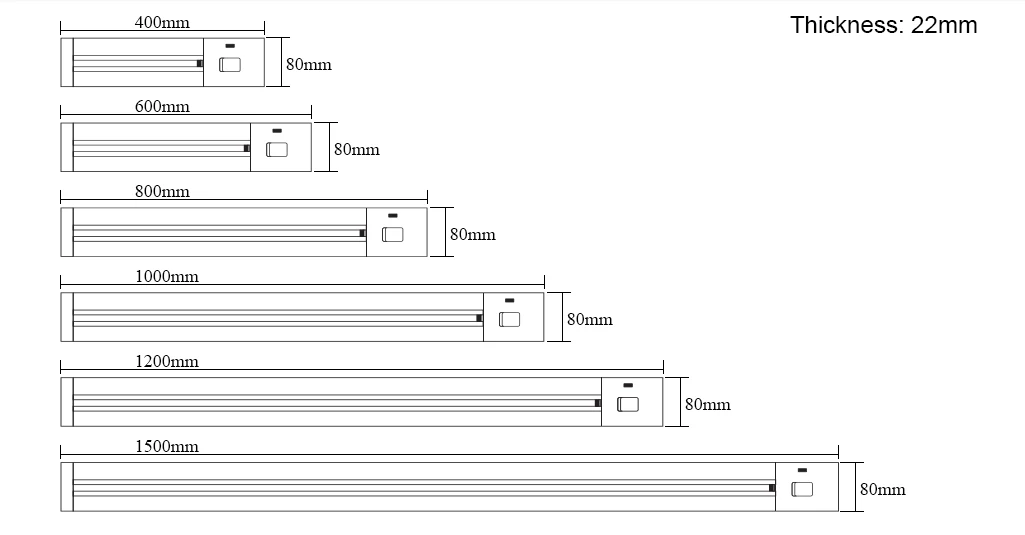 Universal Removable Power Sockets 220V/110V Track Desktop Wall ...