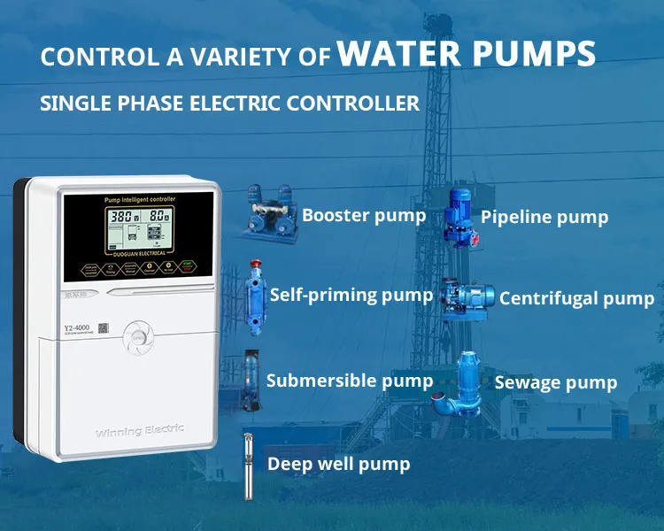 4kw Water Pump Controller Industrial Water Level&pressure Pump Control ...