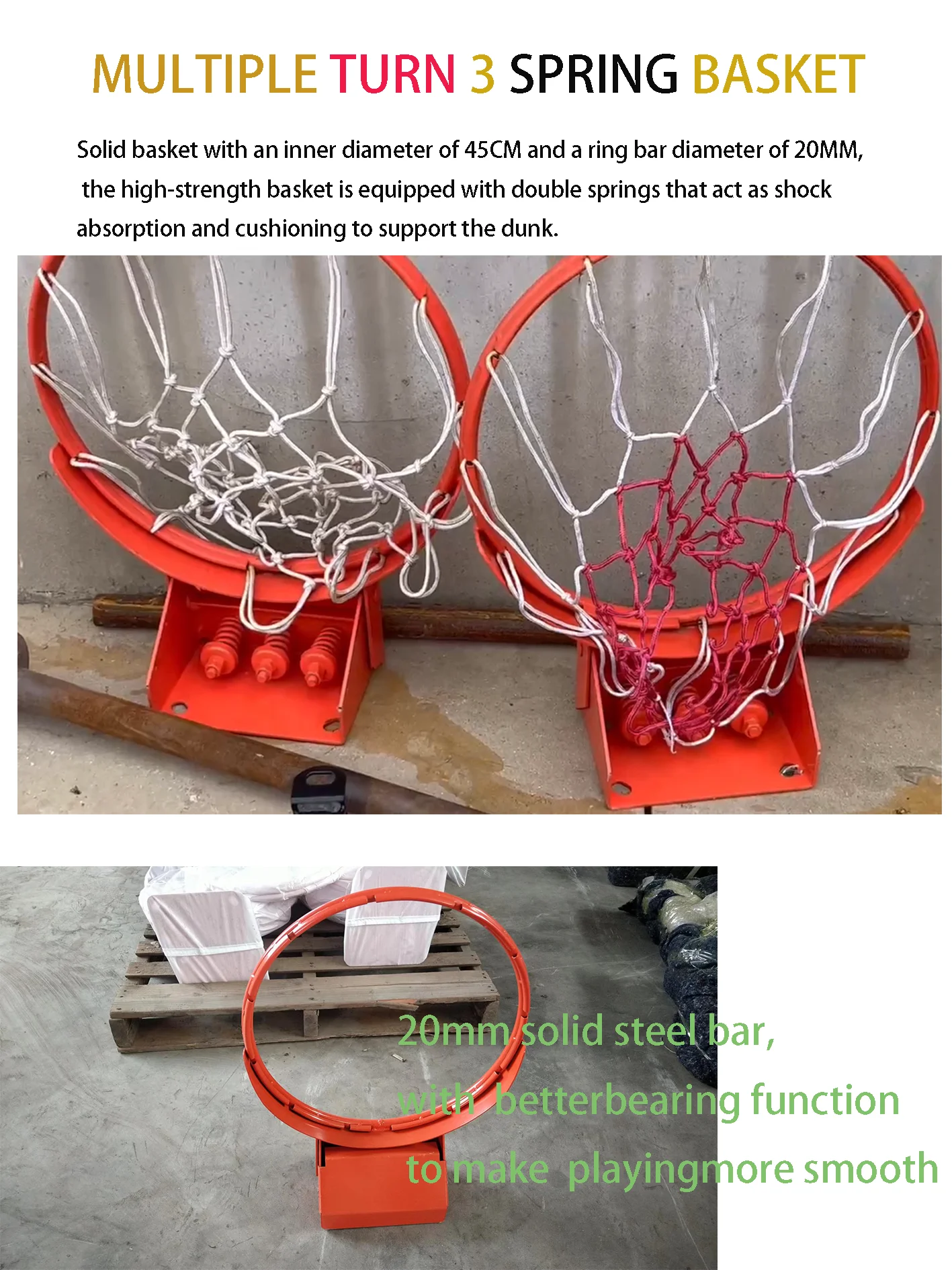 GW Professional Basketball Equipment Competition Level Inground ...