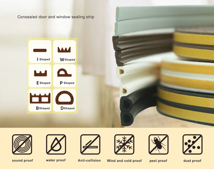 Aluminium Door Rubber Seals Casement Window Rubber Weather Stripping ...