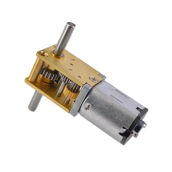 N20 Dual Axis Dc Motor 3v6v12v 16-381 U/min Micro Worm Gear Motor - Buy ...