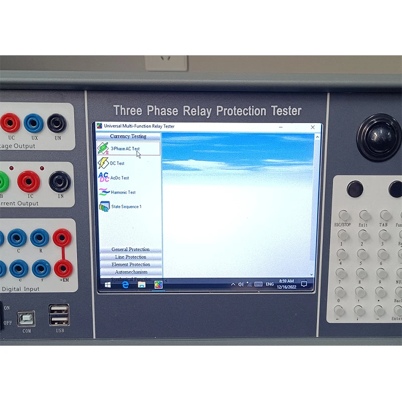 Relay Test Unit Secondary Injection Micro Computer Digital Three Phase ...