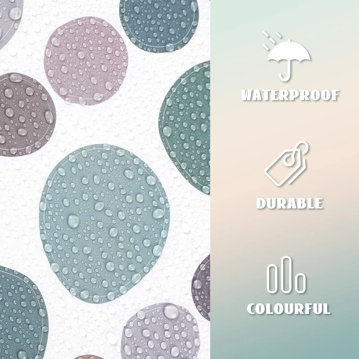 Polka Dots Wall Decal Boho Rainbow Wall Sticker Wallpaper Boho Vinyl ...