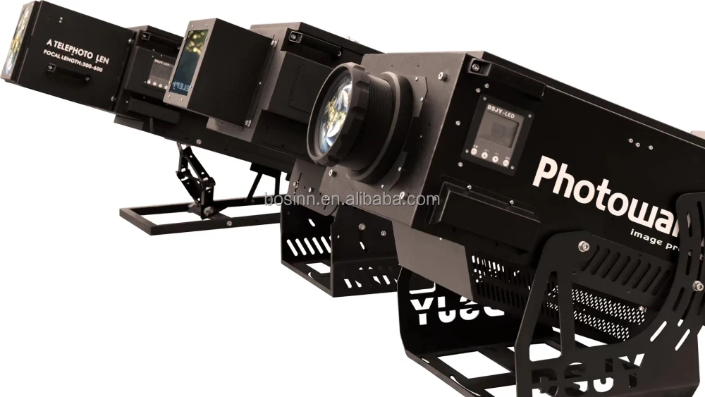 Skyscraper Photowall Live 3D Advertising Lights Logo Building Projector ...