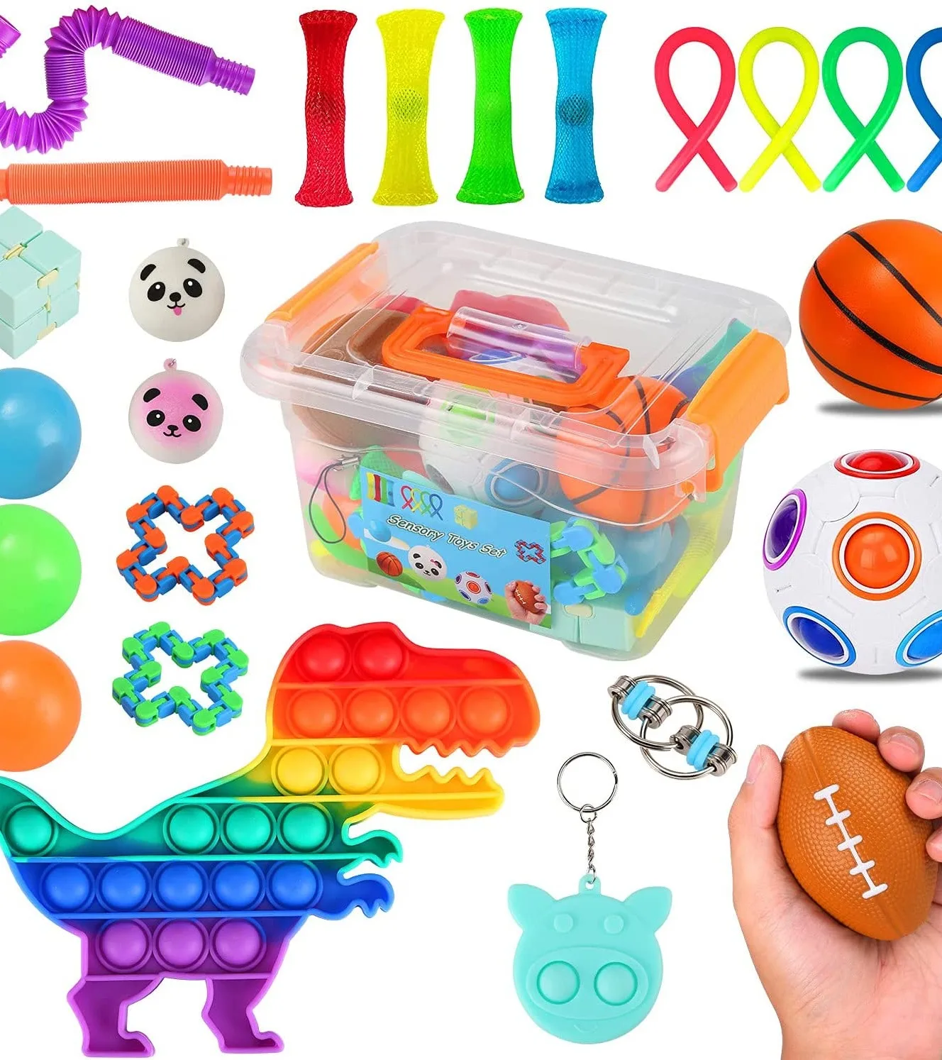 24pcs Stress Relief Toys Anxiety Relief Fidget Toy For Kids Adults Pop ...