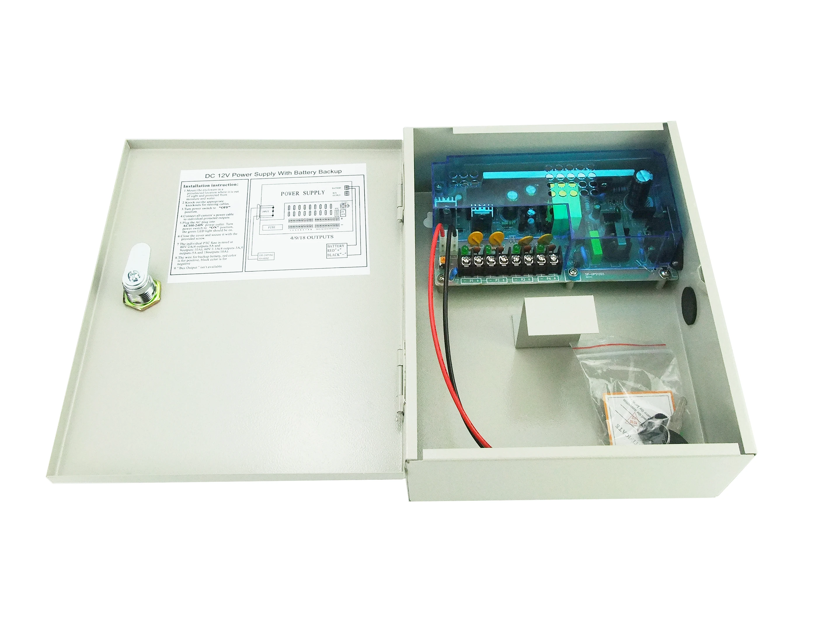 Uninterruptible Backup UPS Power Supply Box 4 Channel 12V 5A for Camera ...