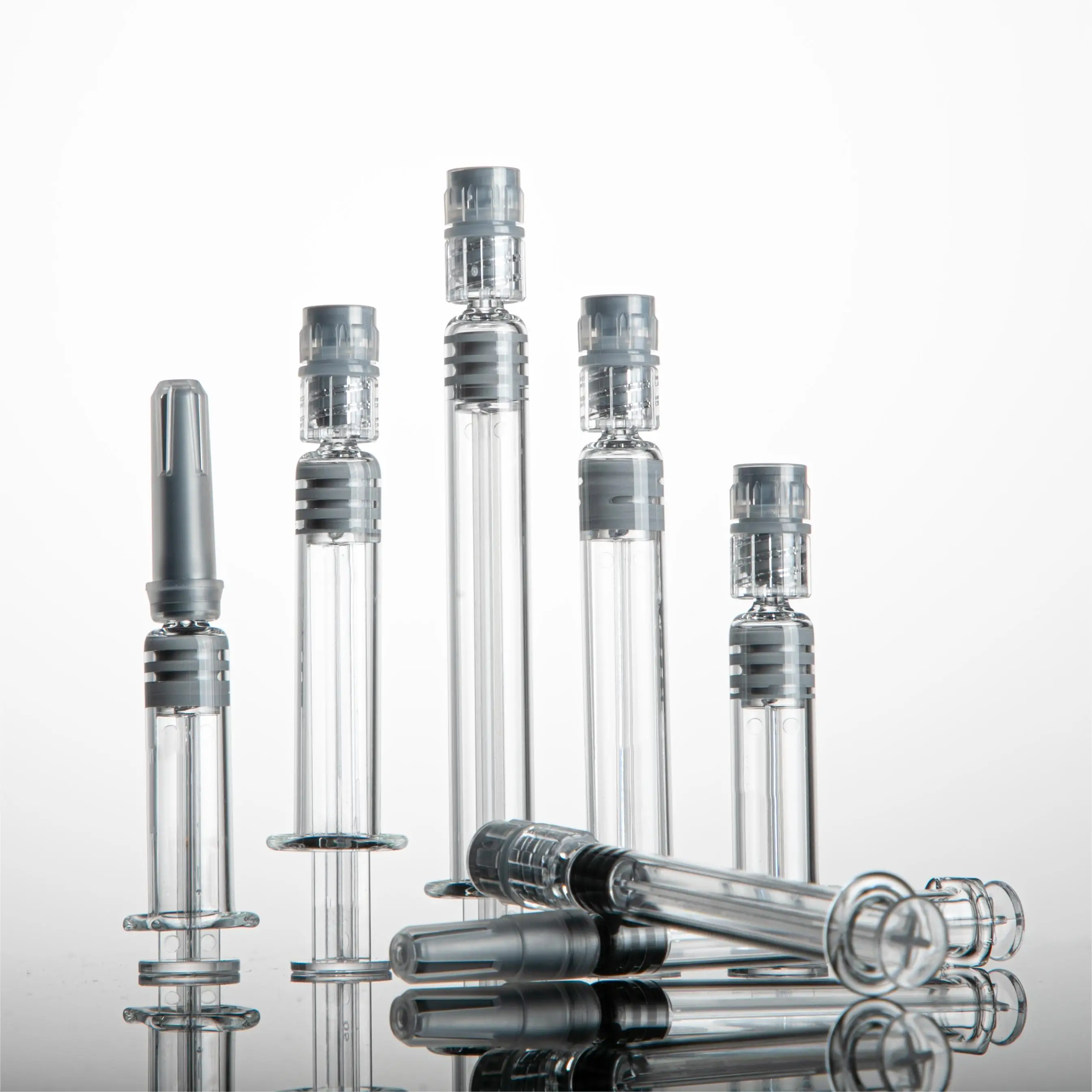 1ml Prefilled Syringe With Needle Glass Material For Beauty - Buy 1ml ...