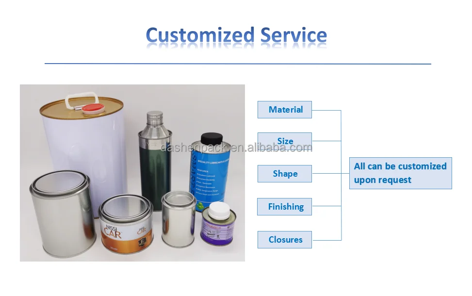 Quart Chemical Metal Undercoating Can Tin Can for Coatings/adhesives ...