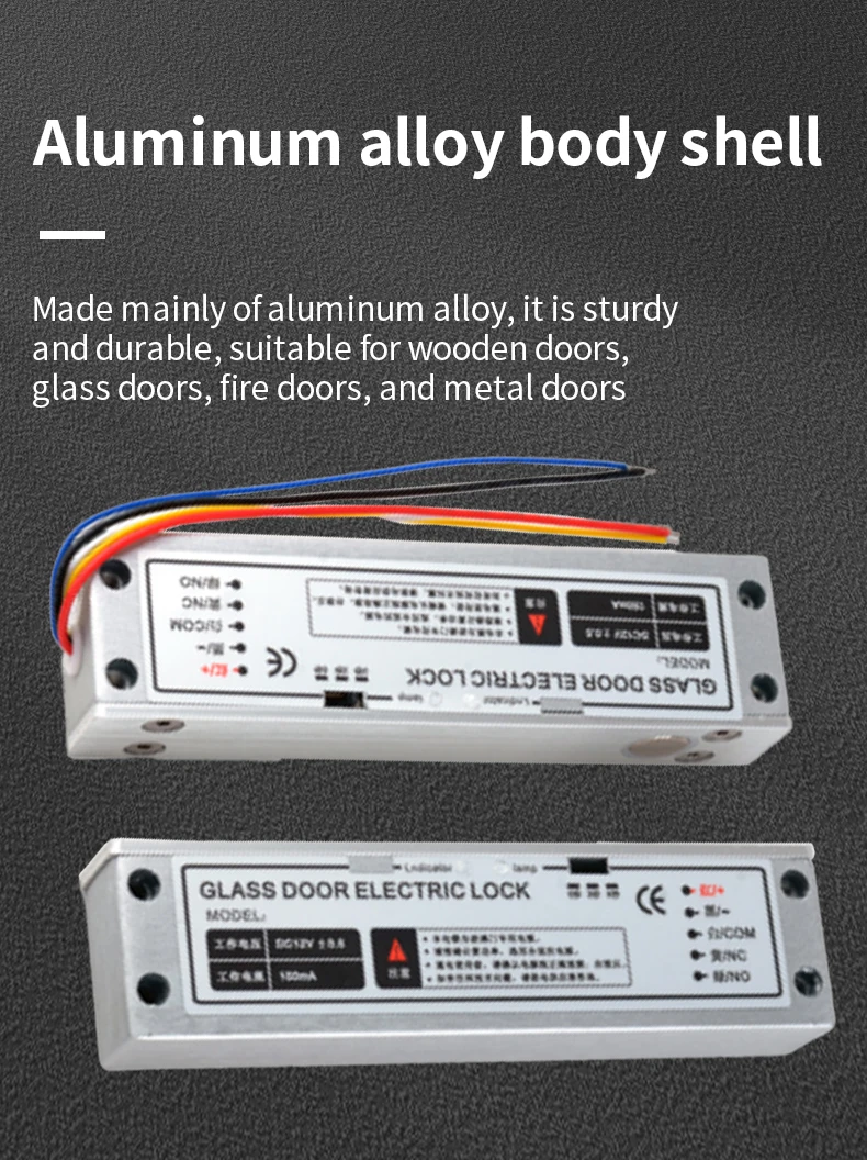 FFi DC206 Surface Mounted Electric Bolt Lock Delay Adjustable Lock with ...