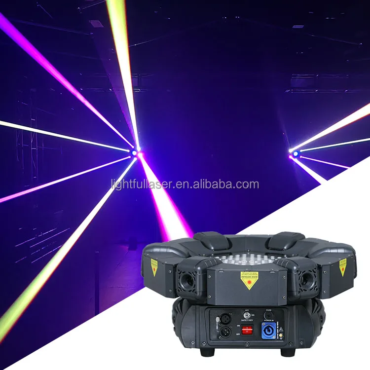 12W RGB LASER BAR HOT WHEELS CERCLE MOVING HEAD LASER LIGHT for CLUB DISCO
