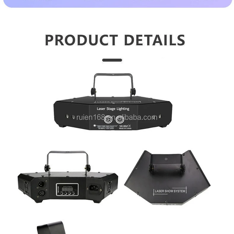RUIEN 6 Eyes RGB Laser Beam Light - Perfect for Parties