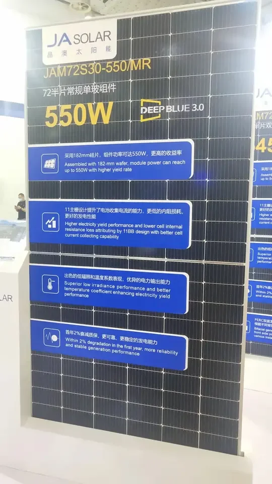 Ja Solar Panel 540w 545w 550w 555w Mono Photovoltaic Panels Jam72s30 ...