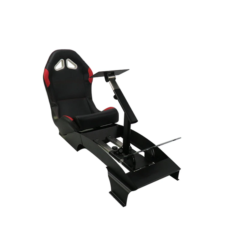Sim Racing Simulator Cockpit Gaming Chair With Gear Shifter Tv Stand ...