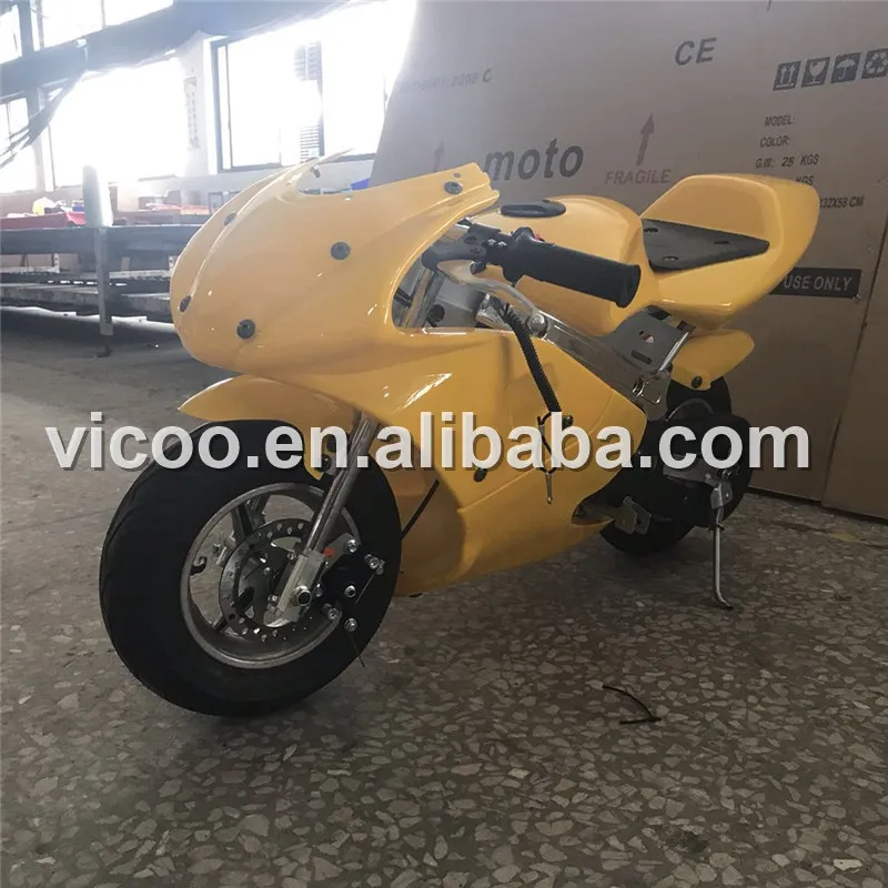 49cc Pocket Bike Yellow