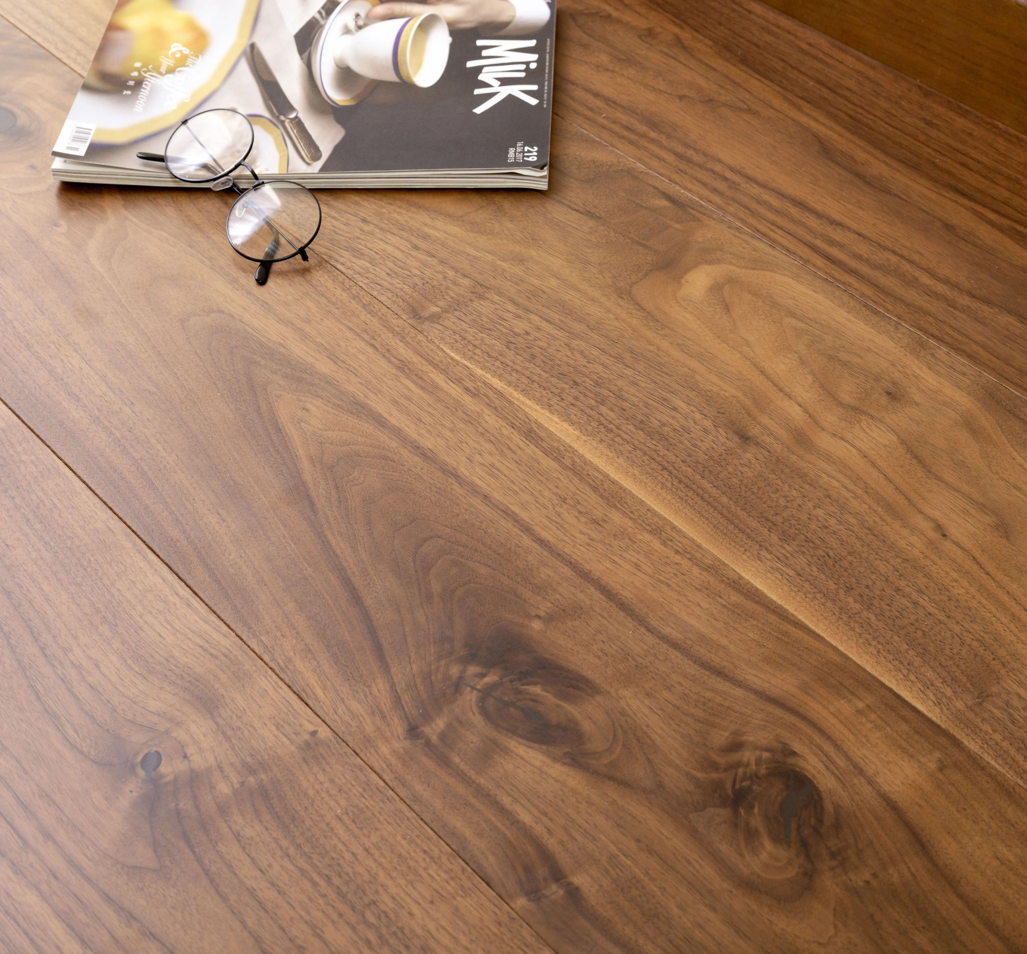 Natural Asian Walnut Hardwood Flooring - Durable & Stylish