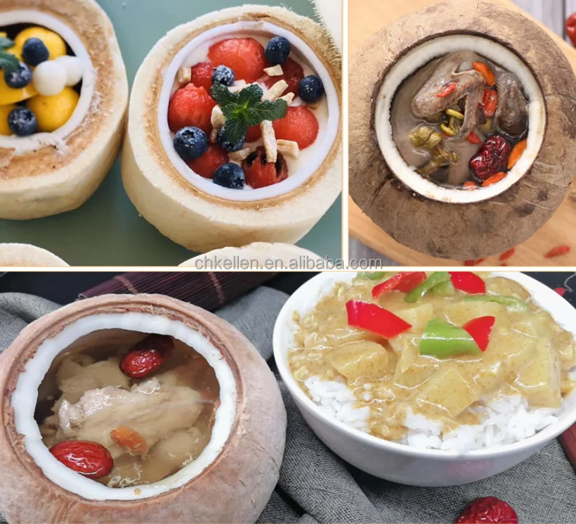 Hand Fresh Green Coconut Opening Machine Coconut Laser Cutting Machine ...