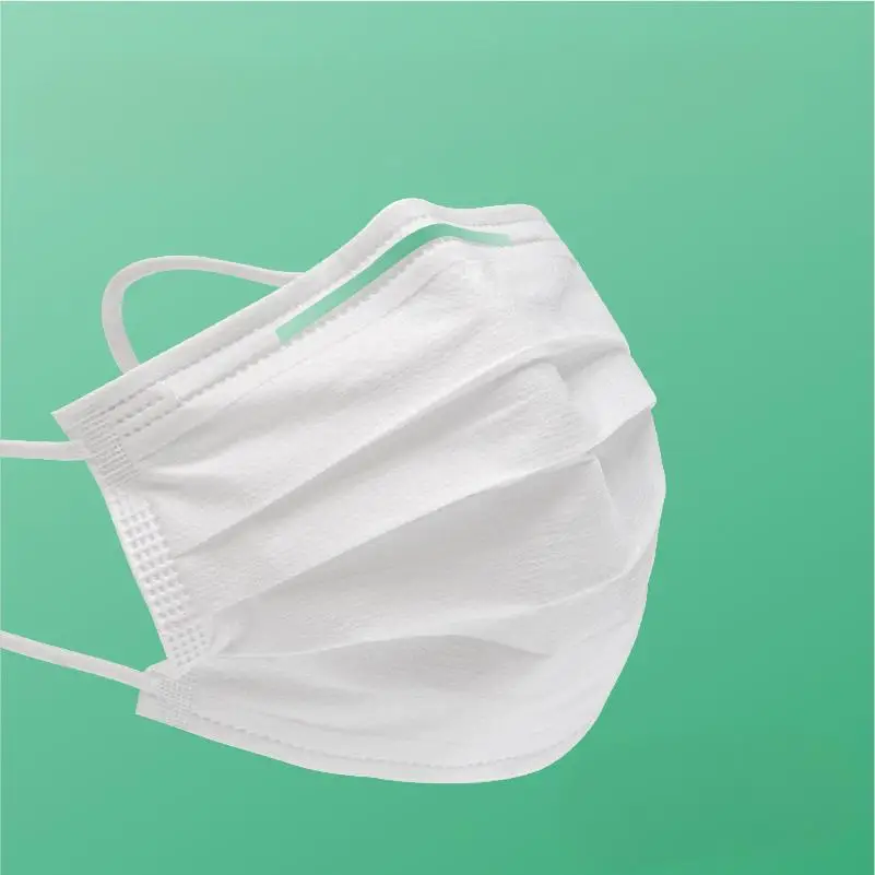 LeFine 3 Layer White Non-Woven Fabric Disposable Face Mask with ...