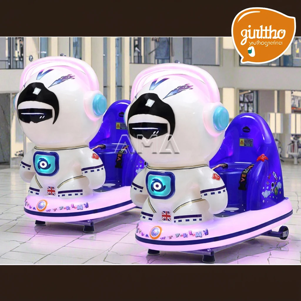 Spaceman Swing Car Commercial Kiddie Carnival Rocking Ride Car Coin ...