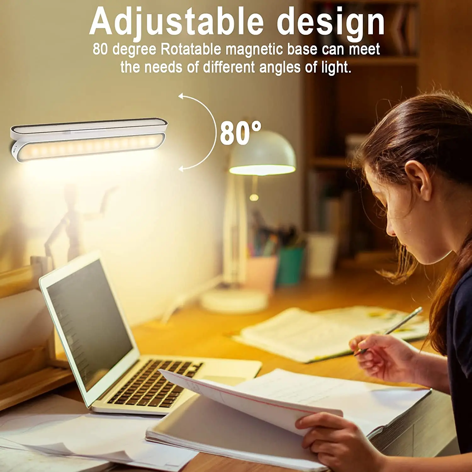 3 Colors Detachable Battery LED Wardrobe Light - 8W Power